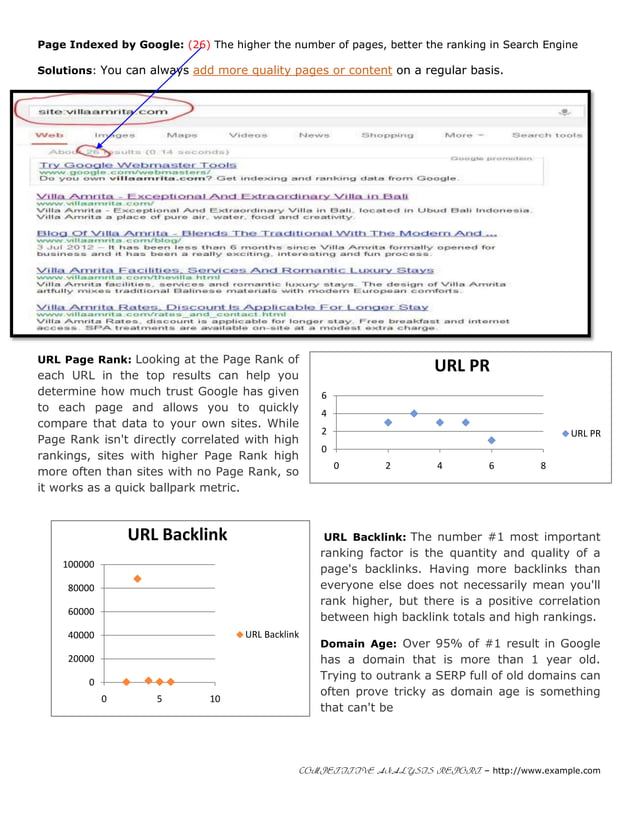 SEO Competitive Analysis - Sample Report | DOCX | Search | Internet