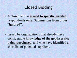 Competitive Bidding by Public & Private Players. | PPTX