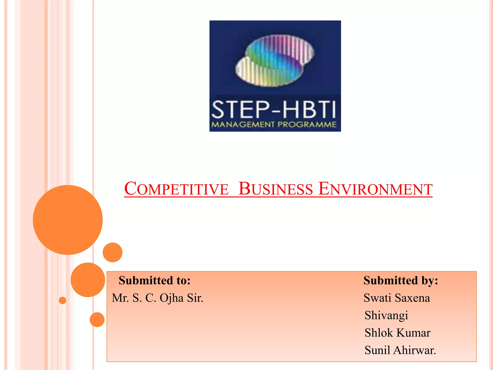 Competitive business environment ppt | PPT
