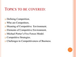 Competitive business environment ppt | PPTX