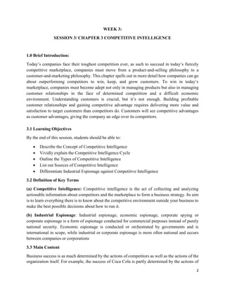 Competitive intelligence | PDF