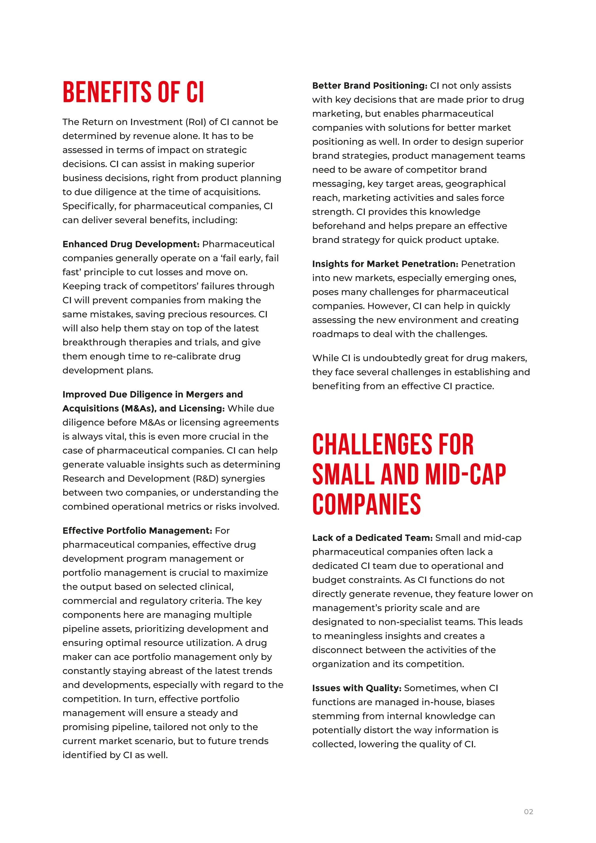 Competitive Intelligence: An Essential Pill in the Pharmaceutical Kit | PDF