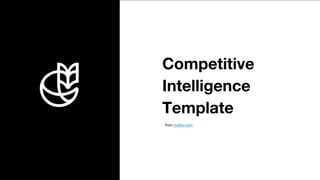 Competitive intelligence Template | PPT