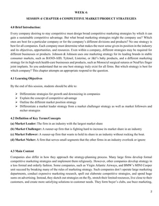 Competitive Market & Product Strategies | PDF