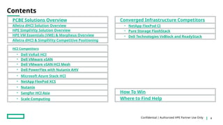 Competitive Positioning - All HCI Competitors vs HPE PCBE dHCI ...