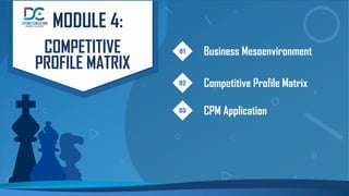 Competitive Profile Matrix - Dr. Emmanuel Dotong.pdf | Logistics | Business
