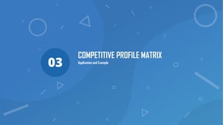 Competitive Profile Matrix - Dr. Emmanuel Dotong.pdf | Logistics | Business