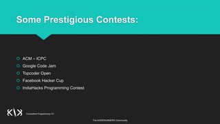 Session 3 : Competitive programming 1 | PPTX