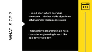Competitive programming | PPTX