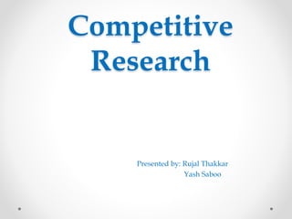 Competitive Research | PPTX