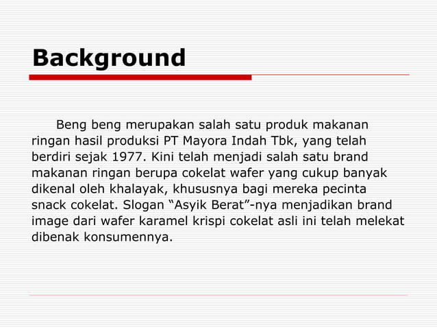 Competitive Review: Beng-Beng | PPT