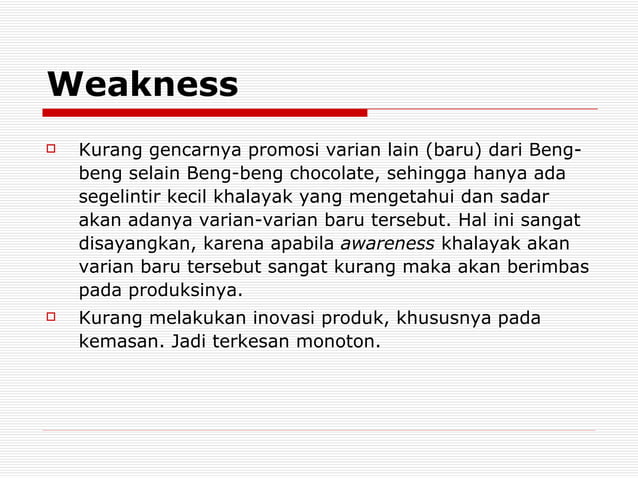 Competitive Review: Beng-Beng | PPT