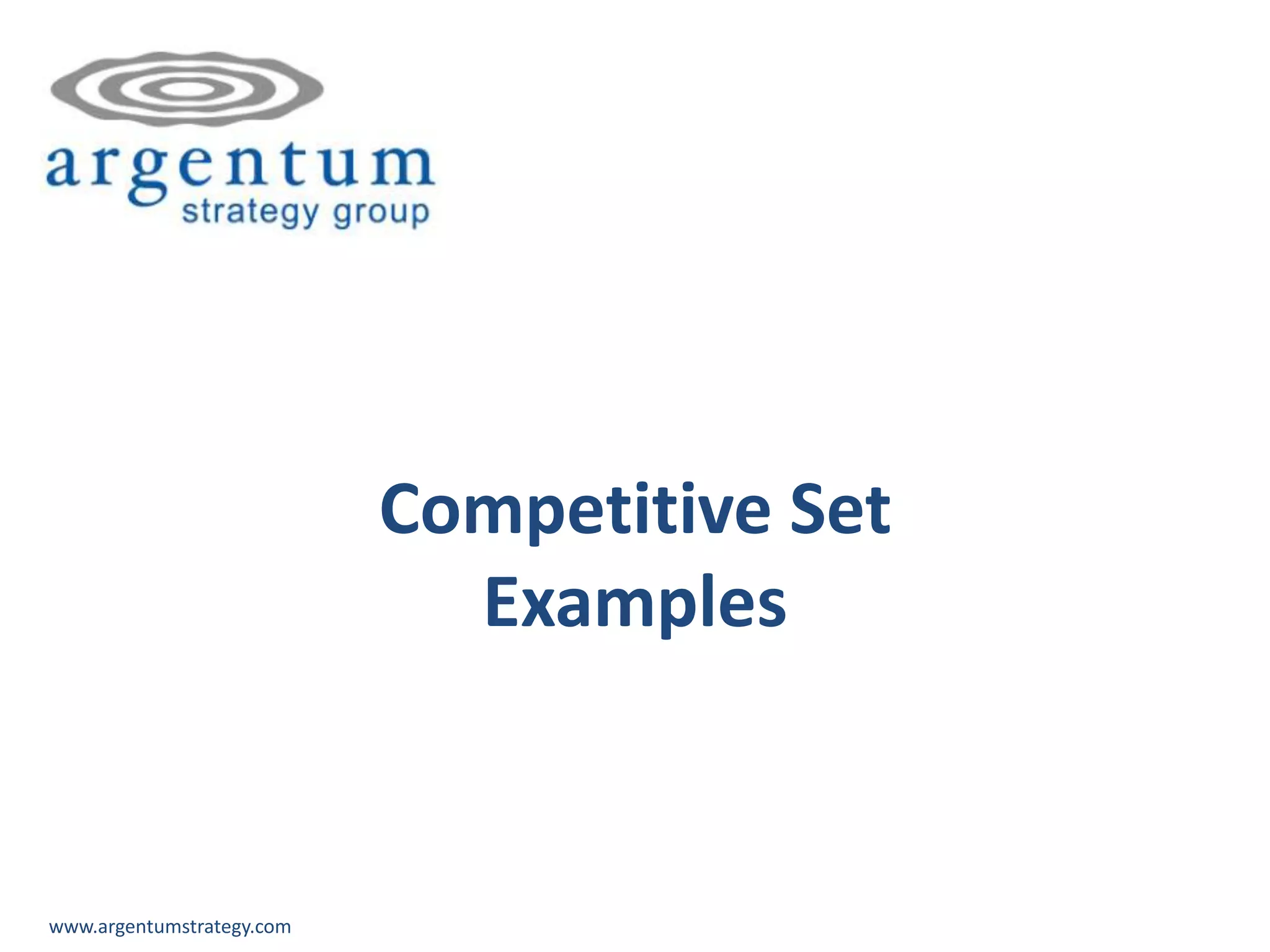 Defining Your Competitive Set | PPTX