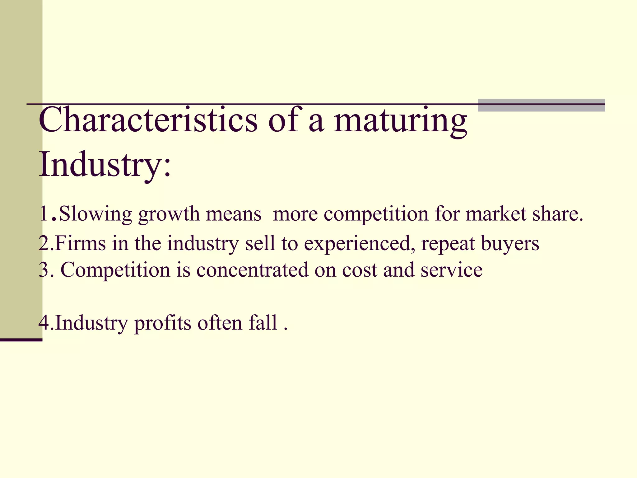 Competitive strategies in different types of industries | PPT