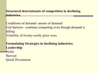 Competitive strategies in different types of industries | PPT