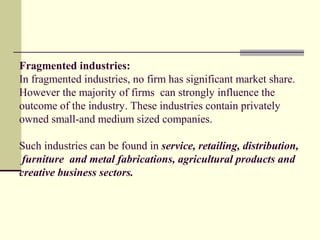 Competitive strategies in different types of industries | PPT