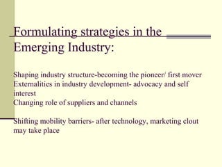 Competitive strategies in different types of industries | PPT