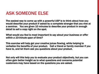 Competitor Advantage: Creating a Powerful USP | PPTX