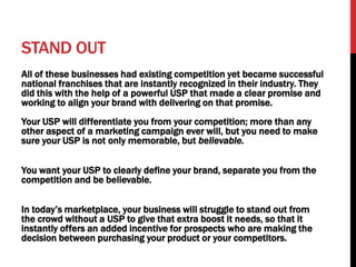 Competitor Advantage: Creating a Powerful USP | PPTX