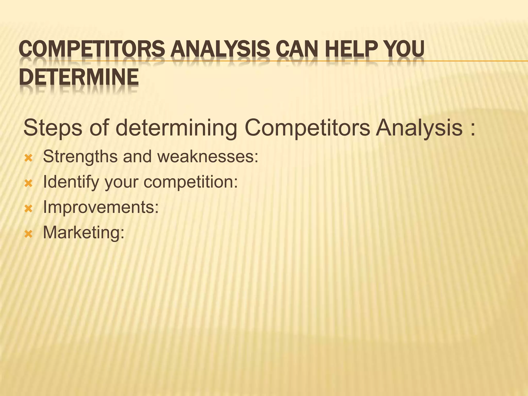 Competitor analaysis | PPTX