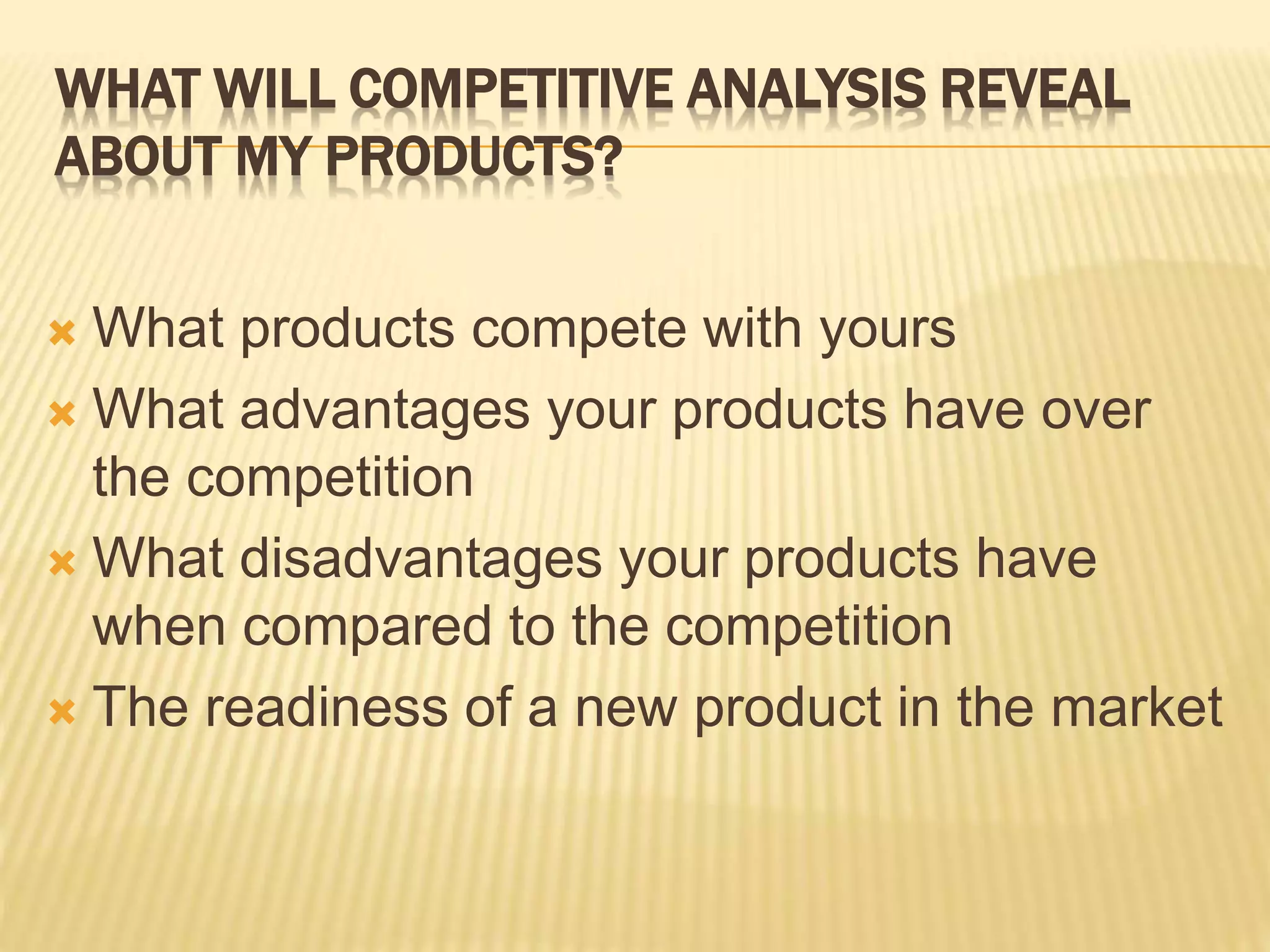 Competitor analaysis | PPTX