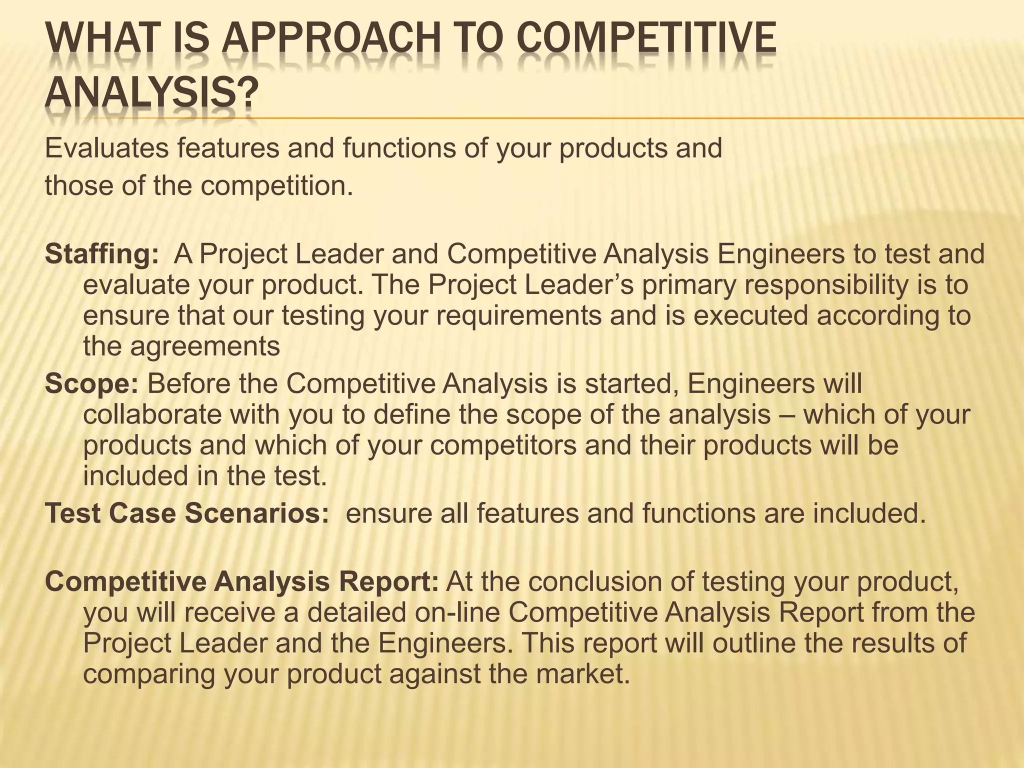Competitor analaysis | PPTX