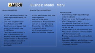 Competitor analysis Meru vs Uber | PDF