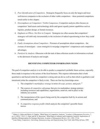 Competitor analysis | PDF