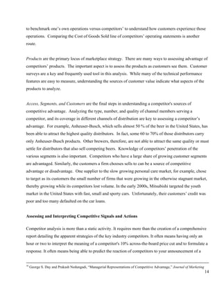 Competitor analysis | PDF