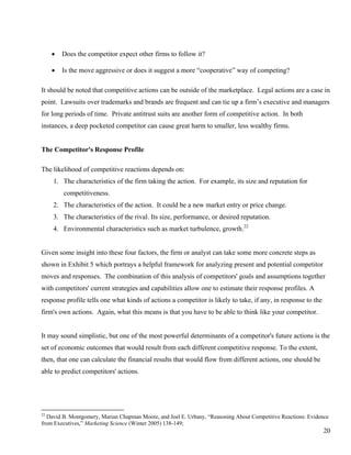 Competitor analysis | PDF