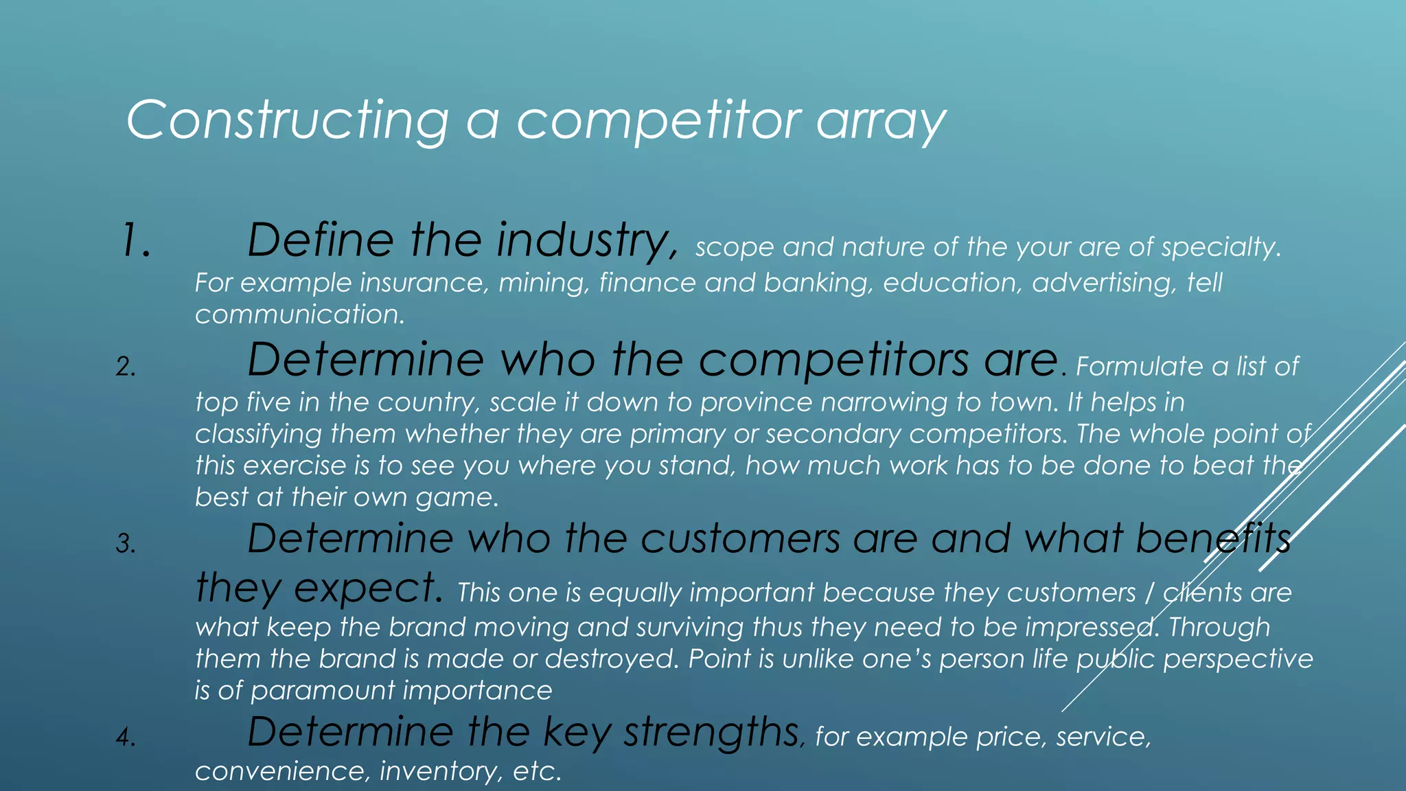 Competitor analysis presentation | ODP