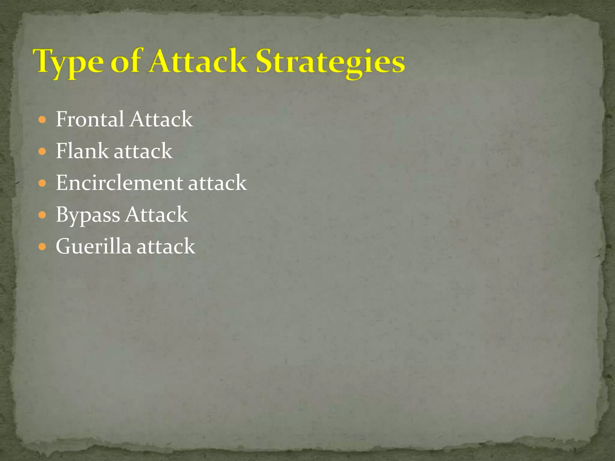 Competitor attack theory PPt | PPTX