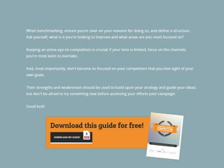 A Practical Guide To Competitor Auditing And Benchmarking | PPT