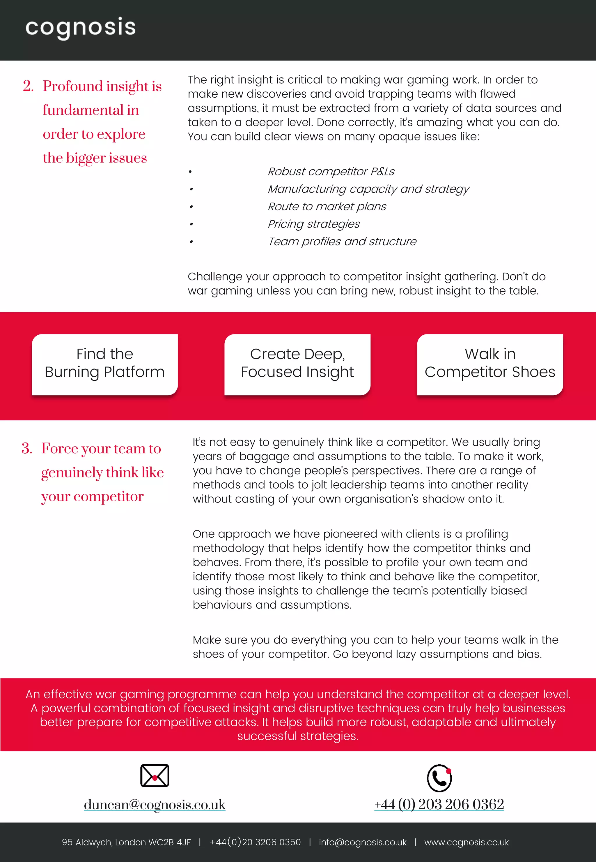 Competitor War Gaming That Works | PDF