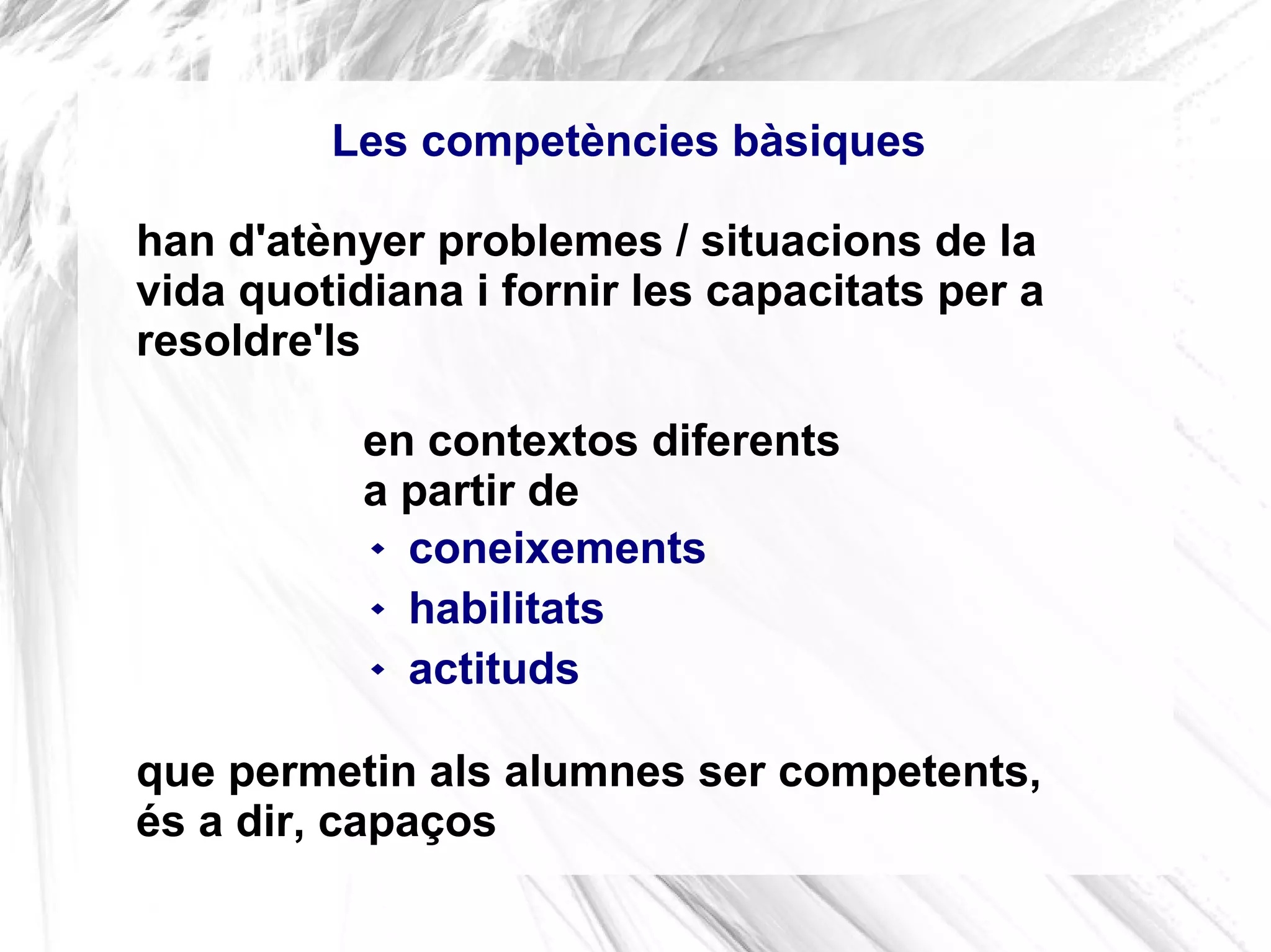 Competències bàsiques de l'àmbit lingüístic a secundària | ODP