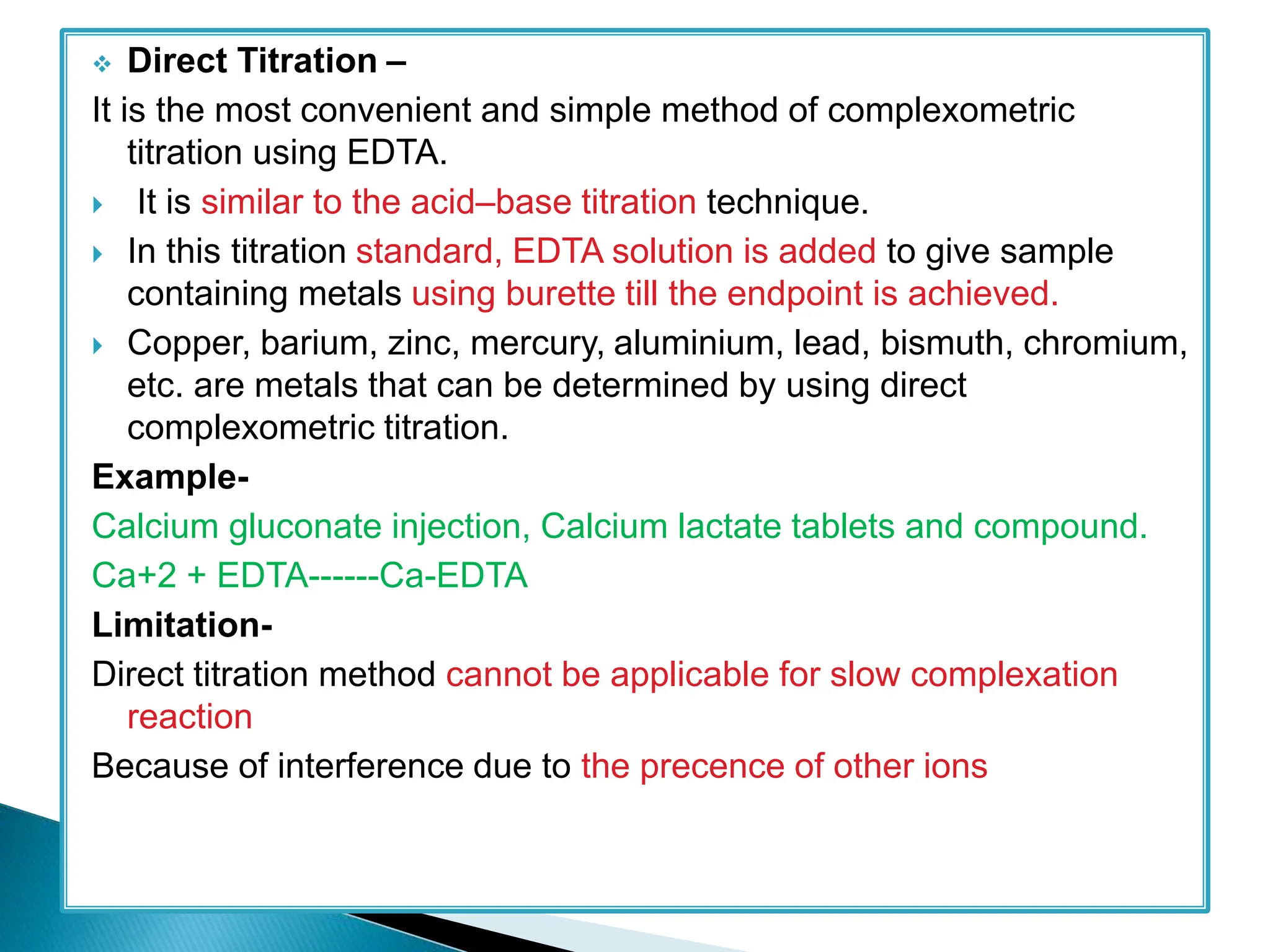 Compexometric titration/Chelatorphy titration/chelating titration | PPTX