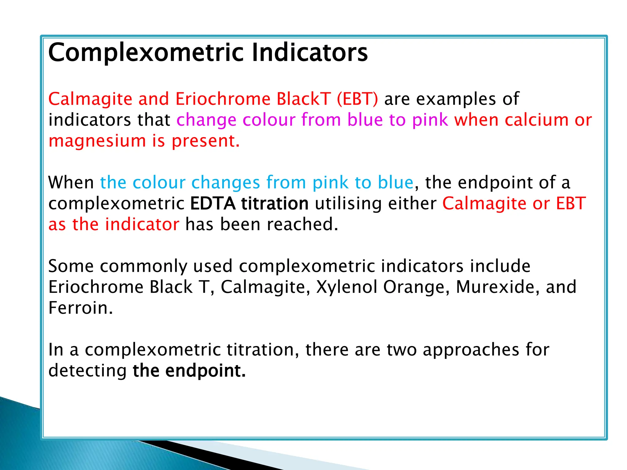 Compexometric titration/Chelatorphy titration/chelating titration | PPTX