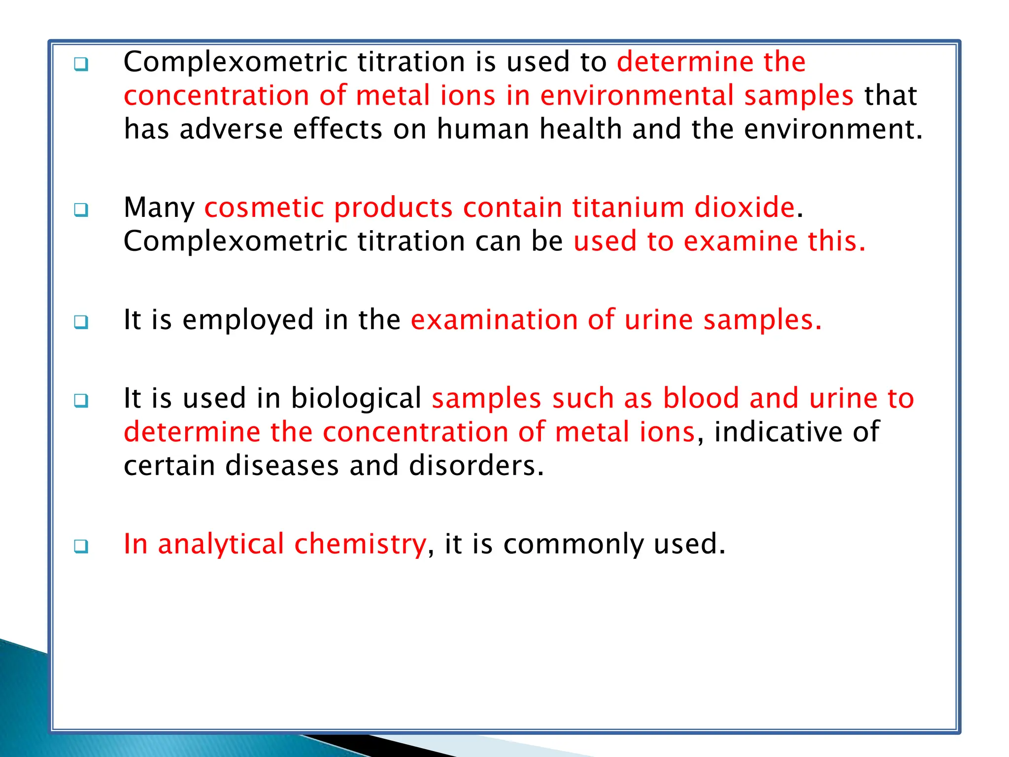 Compexometric titration/Chelatorphy titration/chelating titration | PPTX