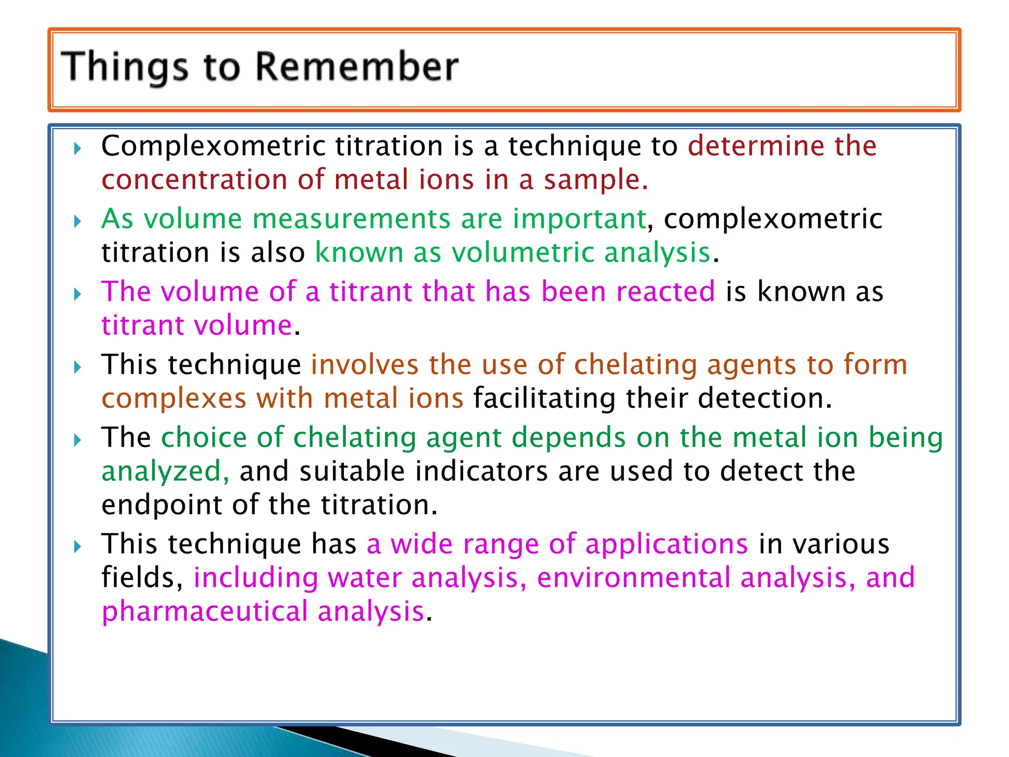 Compexometric titration/Chelatorphy titration/chelating titration | PPTX