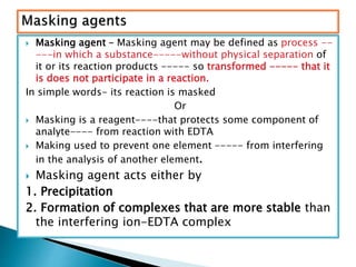 Compexometric titration/Chelatorphy titration/chelating titration | PPTX