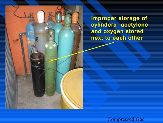 Compressed gas cil safety
