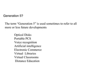 Compgenerations pented | PPT