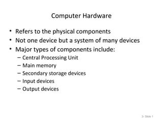 Comp hardware Introduction | PPT