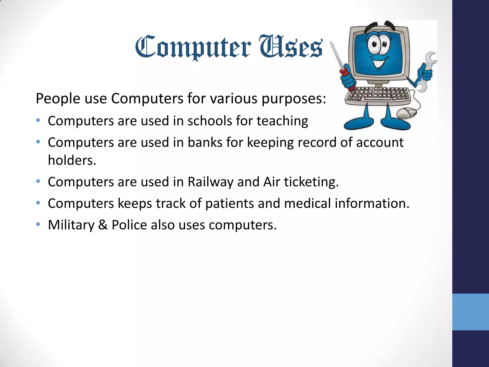 Use of Computers In Hospitals | PPTX