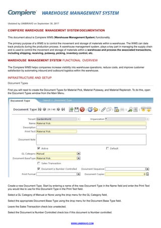 Compiere Warehouse Management System Documentation | PDF