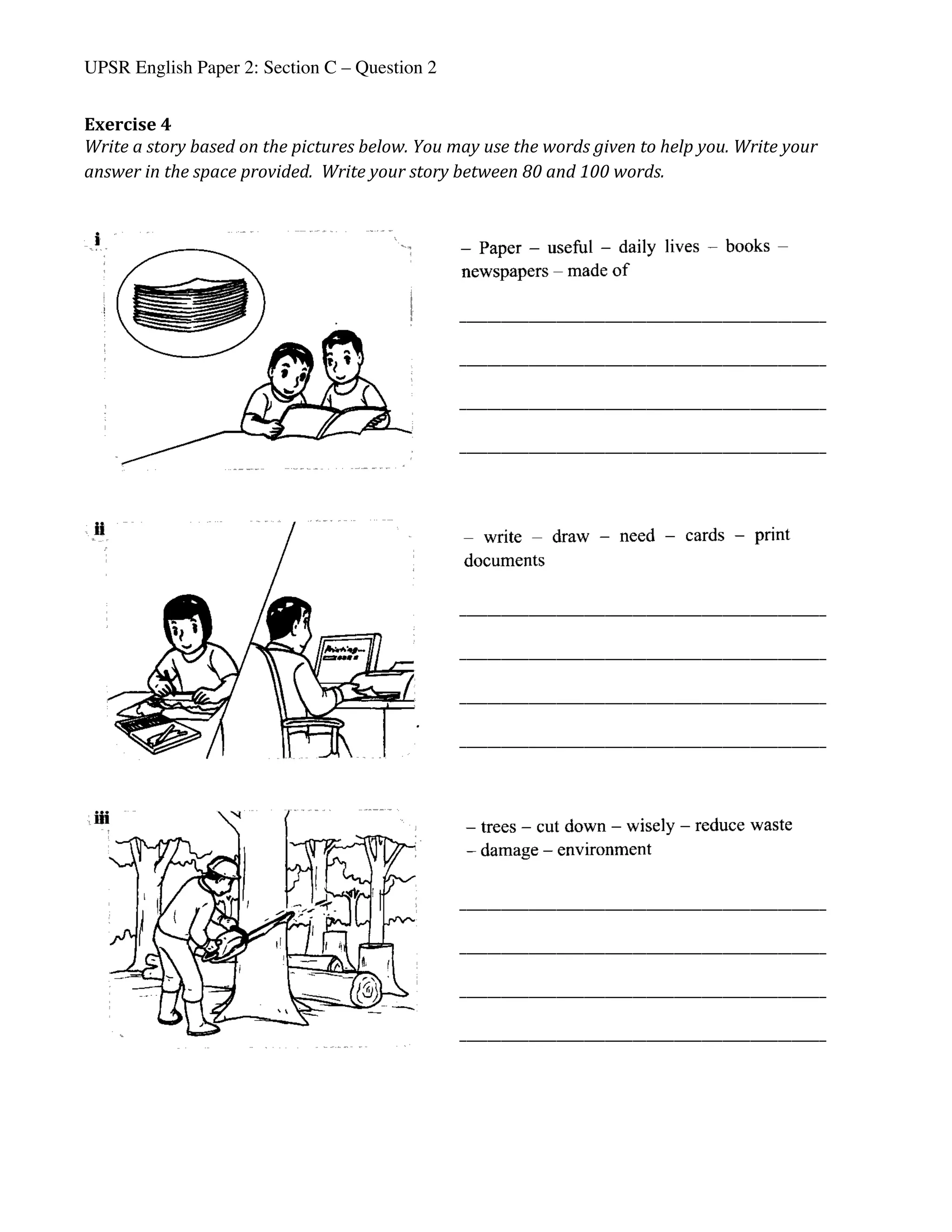 UPSR 2017 - Compilation English 014 (Section C-Q2) | PDF