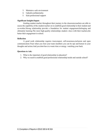 Supervision of Student Teaching (EDUC-828-HE-824)pdf | PDF