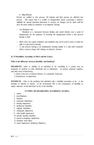 Compilation in Introduction to Special Education | DOCX