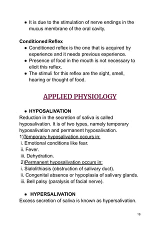 Salivary glands: Introduction, Types of salivary glands, Structure and ...