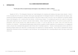 Complete Compilation of Curriculum Guides for K to 12 Education System ...